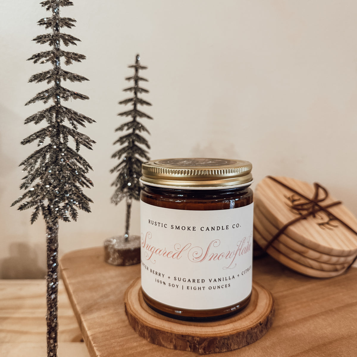Sugared Snowflake – Rustic Smoke Candle Co.®